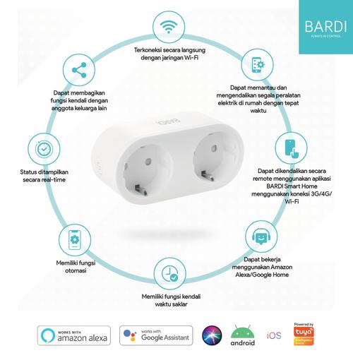 Promo BARDI Dual Smart Plug Portable WiFi - - Bardi Jakarta Official ...