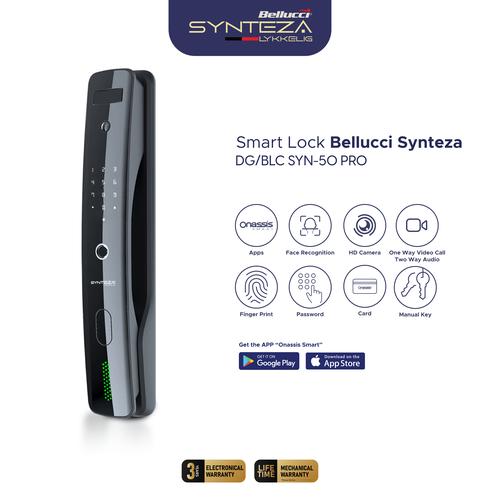 Promo BELLUCCI SMART LOCK SYNTEZA 50 PRO 3D FACE ID 1WAY VIDEO & 2WAY AUDIO Cicil 0% 3x - Kota ...