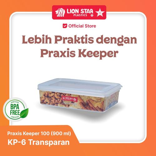 Promo LION STAR Kotak Makanan Praxis Keeper 100 (900 ml) KP-6 - Putih ...