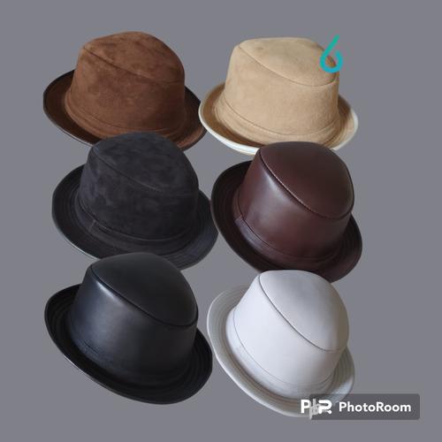 Jual Topi distro fedora tompi pria wanita kulit suede ready big size ...
