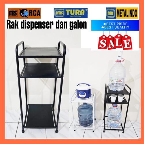 Jual rak dispenser galon besi meja rice cooker rak dapur - Putih, 3ssn ...