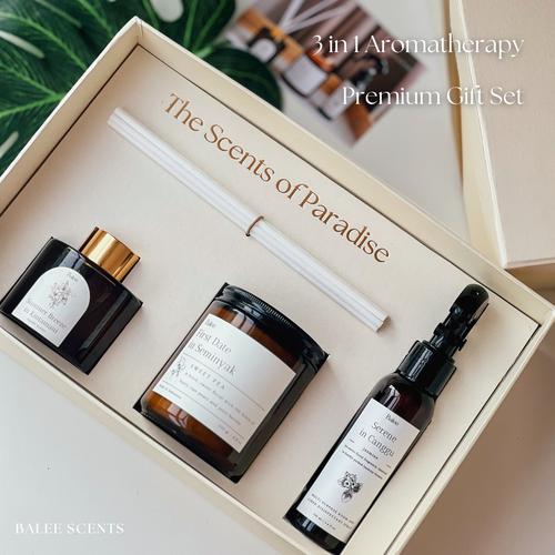 Jual Balee Premium Gift Set 3 in 1 Aromatherapy - Candle + Diffuser ...