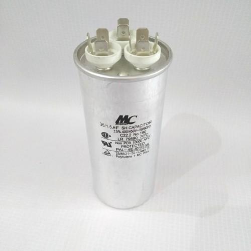 Jual Kapasitor MC 35+1.5uF / Capacitor Kompresor AC MC 35+1.5 uF Kaki 3 - Kota Tangerang Selatan ...