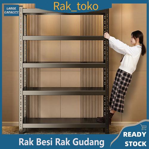 Promo Rak Gudang Rak Besi Serbaguna RAK Siku Lubang Rak 3/45/6 Susun ...