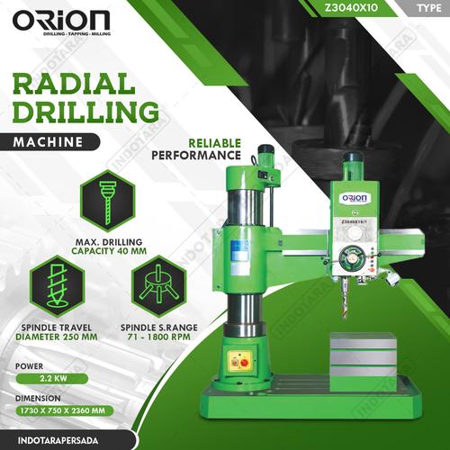 Promo Mesin Bor Duduk Orion Radial Drilling Machine Z3040X10 Cicil 0% ...