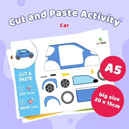 Jual Zoetoys Cut and Paste Activity 3 | Worksheet Anak PAUD TK Cut and ...
