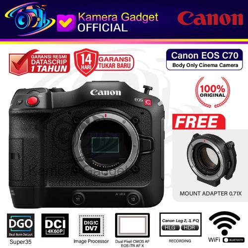 Promo Canon EOS C70 Body Only Cinema Camera Canon C 70 Resmi Original ...
