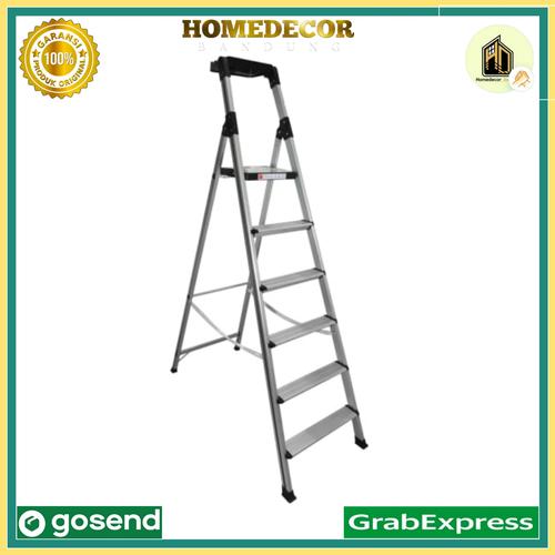 Promo Krisbow Tangga Aluminium Dengan Handle 6 Step / tangga krisbow ...