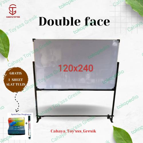 Jual Papan Tulis Whiteboard / Whiteboard Standing - DOUBLE FACE ...