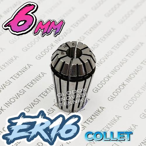 Jual Collet Colet Chuck ER16 ER 16 CNC Router Milling Arbor Mata 6mm 6 ...
