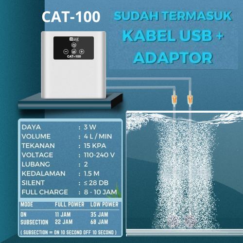 Jual Aerator AC DC 108 Jam Super Strong Silent Super Long YEE CAT-200 ...