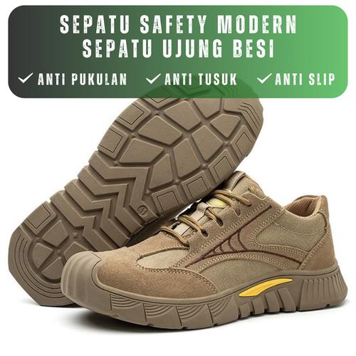 Jual Sepatu Safety Shoes Proyek Sport Sneaker Pria Import Ujung Besi ...