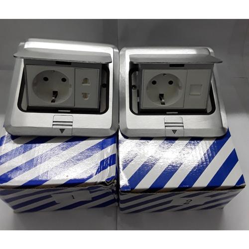 Jual Stop Kontak Arde+Data dan Stop Kontak Arde Universal 2PIN Socket ...