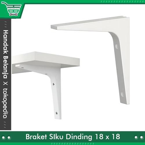 Jual BRACKET SIKU RAK DINDING UKURAN 18 X 18 CM - Hitam - Jakarta Barat ...