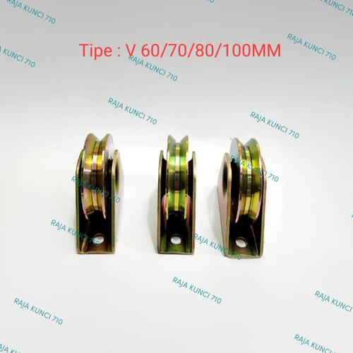 Jual Roda Gerbang Pagar Besi Bearing Tipe V 60,70 80,100 mm - Roda Pagar V - 60 mm - Model V ...