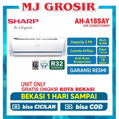 Jual AC SHARP AH-A 18 SAY 18SAY 2 PK R32 THAILAND ECO JETSTREAM UNIT ...