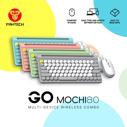 Jual FANTECH KEYBOARD MOUSE WIRELESS COMBO WK897 GO MOCHI 80 - BLUE ...