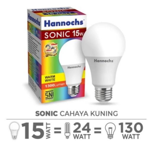 Jual kuning Lampu Led Sonic Hannochs 15 watt hemat ekonomis sonic 15w ...