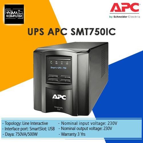 Jual UPS APC SMT750IC APC Smart-UPS, Line Interactive, 750VA, Tower ...