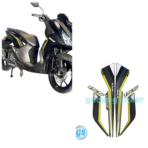 Jual STIKER STRIPING MOTOR YAMAHA LEXI 2024 FULL HITAM LIS STANDAR ...