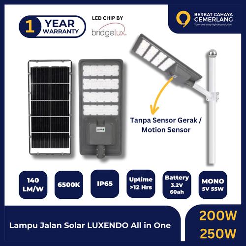 Jual Lampu Jalan Solar All in One LUXENDO 200W 250W PJU Tanpa Sensor ...
