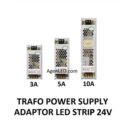 Jual Trafo SLIM 24v LED Strip 3A 5A 10A Adaptor Travo Power Supply 24 ...