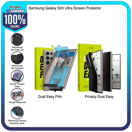Promo Screen Protector Ringke Samsung S24 Ultra Dual Easy Pelindung ...