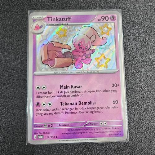 Jual pokemon tcg sv4a harta berkilau 272/190 shiny tinkatuff indonesia ...