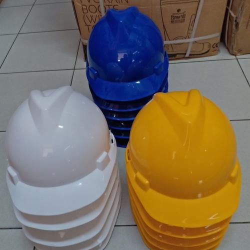Jual Helm Proyek MSA Lokal V-Gard Dengan Inner Staz On Standard SNI ...