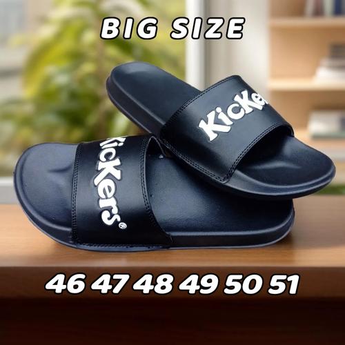 Promo Sandal Pria Kickers BIG SIZE Ukuran 44 45 46 47 48 49 50 Black ...
