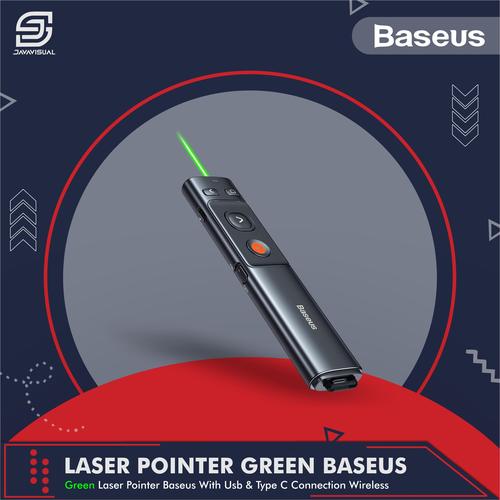 Jual BASEUS POINTER GREEN With USB & Type-C Connection Wireless - Kota ...