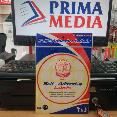 Jual Stiker Bulat / Sticker Label No.118 Tom & Jerry - Kota Malang ...