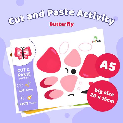Jual Zoetoys Cut and Paste Activity 3 | Worksheet Anak PAUD TK Cut and ...