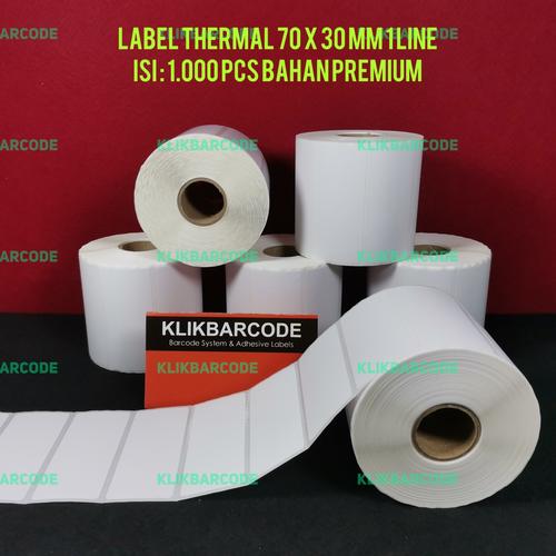 Jual Label Stiker Thermal 70x30mm 70x30 Sticker Barcode 70 x 30 mm ...