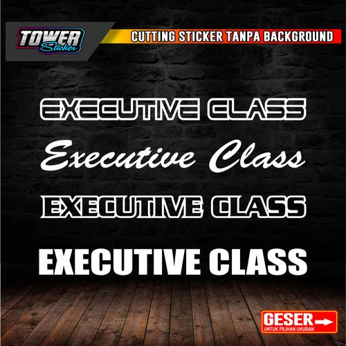 Jual Sticker cutting bus EXECUTIVE CLASS stiker kaca bis elf - 80cm x ...