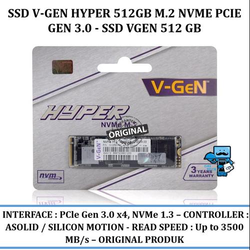Promo Ssd V-Gen Hyper 512gb M.2 Nvme Pcie Gen 3.0 Ssd Vgen 512 Gb ...