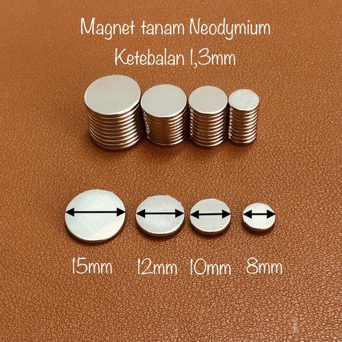 Jual Magnet tanam neodymium / magnet neodymium ukuran 8mm 10mm 12mm ...