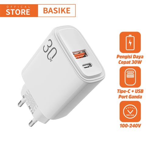 Jual BASIKE Kepala Charger iphone Fast Charging 30W Type C USB ...