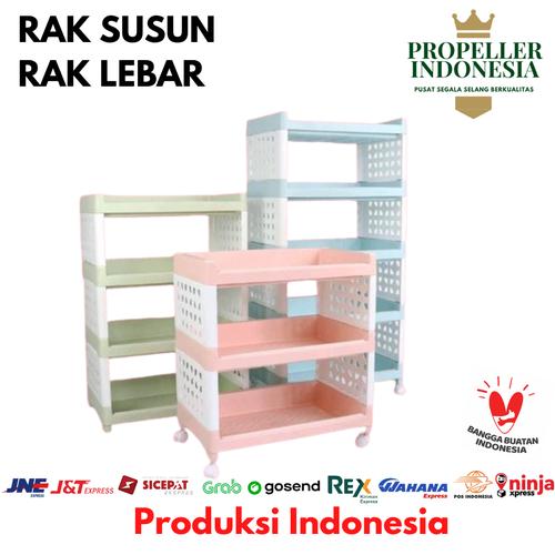 Jual Rak Susun Lebar Plastik Rak Serbaguna 858 859 860 - Pink, 3 Susun ...