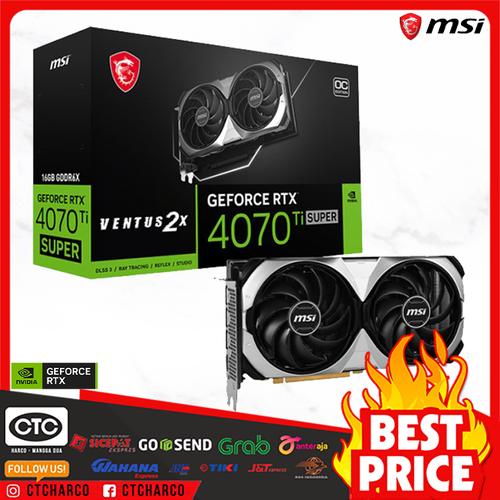 Promo VGA Card MSI RTX 4070 Ti SUPER 16G VENTUS 2X OC - 16GB GDDR6X ...