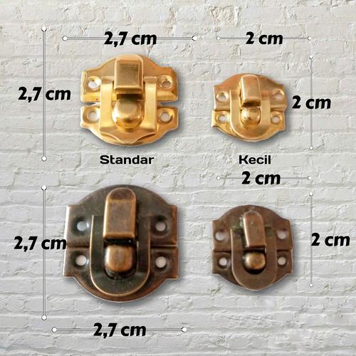 Jual KUNCI PENGAIT KOTAK / PENGUNCI BOX HANTARAN, HASPS LOCK GOLD ...