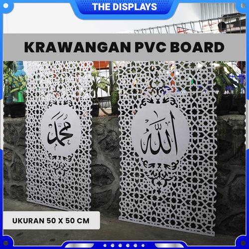 Jual KRAWANGAN PVC BOARD / ORNAMEN PVC BOARD 50CM X 50CM - C, 10mm ...