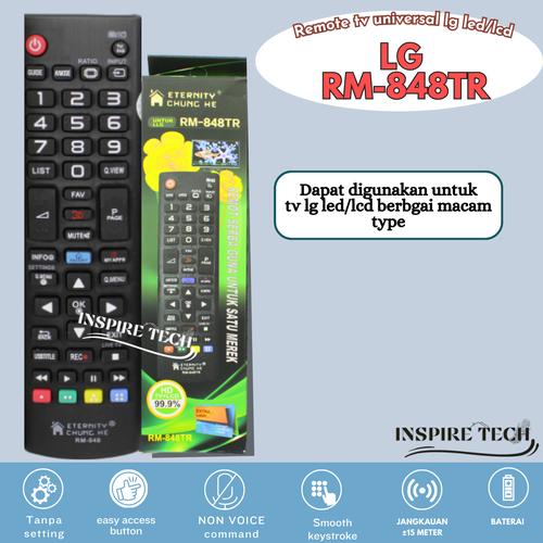 Jual Remot Remote TV LG MULTI TV LCD LED PLASMA UNIVERSAL 848 tanpa ...