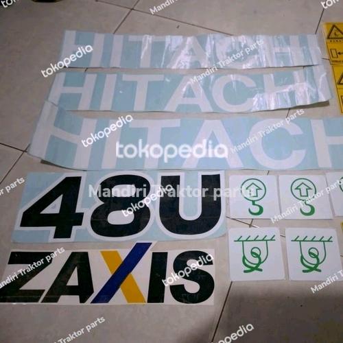 Jual STICKER EXCAVATOR ZX48 STIKER HITACHI ZAXIS48 STIKER ZX48 ...
