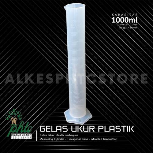 Jual Gelas Ukur Plastik 1000ml l Measuring Cylinder 1000 ml l Gelas Takar - Kota Depok ...