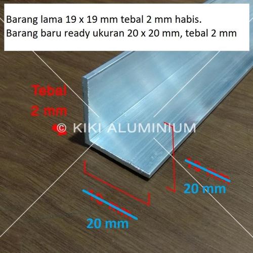 Jual Siku L Aluminium (Spigot / Klem / Kleman) - Ukuran 2 cm x 2 cm ...