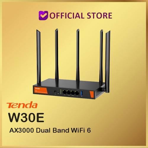 Promo Tenda W30E AX3000 Dual Band WiFi-6 Wireless Hotspot Router W30 E ...