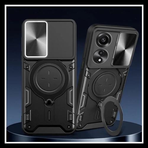 Jual Oppo A58 4G Pattern Armor Ring Magnetic Case Hard Casing Soft ...