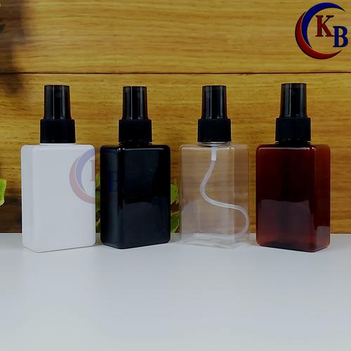 Jual BOTOL SPRAY 100 ML BLACK / BOTOL PLASTIK 100ML KOTAK NECK 24 - BOTOL BROWN - Kab. Bogor ...