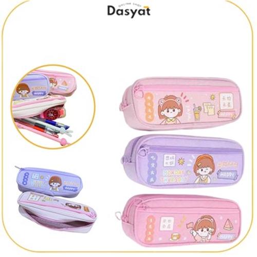 Jual DOS Tempat Pensil 2 Resleting Karakter Kartun Kapasitas Besar ...